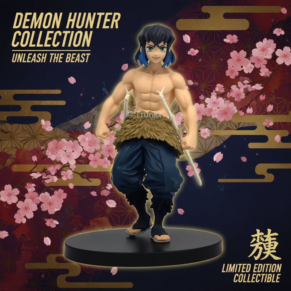 Demon Slayer Anime Inosuke Standing Action Figure 15 Cms – The Indian ...