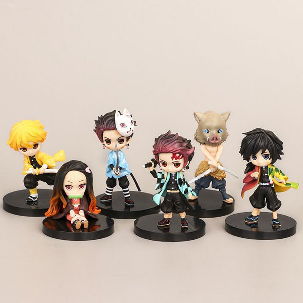 Demon Slayer : Miniature set of 6pcs - Action Figure 6cm – The Indian ...