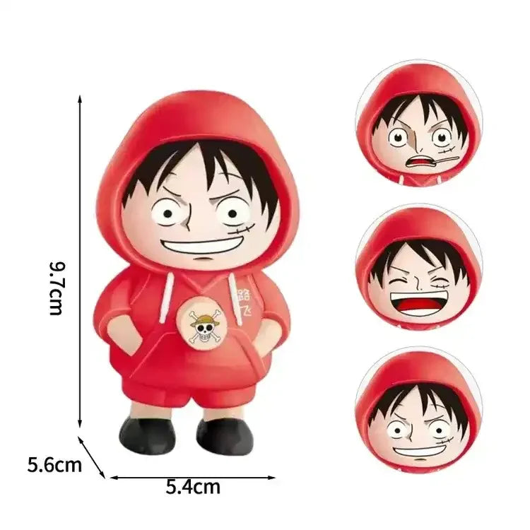 Luffy Face Changing Keychain Pack of 3 – The Indian Book Store