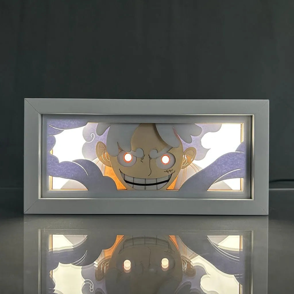 One Piece : Luffy Gear 5 LED Shadow Box Art – The Indian Book Store